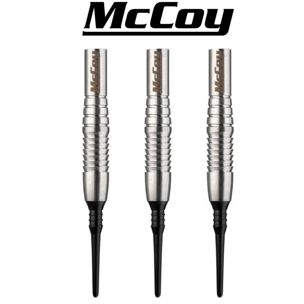 McCoy Extra - 90% Tungsten Soft Dart Barrels - Silver – FutureDart